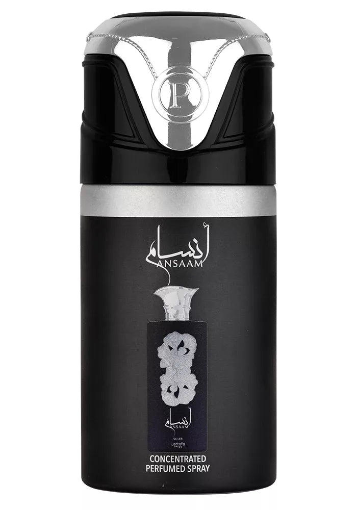Ansaam Silver Lattafa Deo 250ml — Arabic Parfums