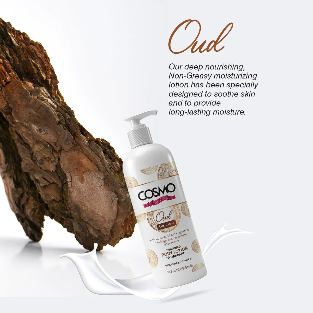 Oud Luxurious Body Lotion COSMO 1000ml – Loción Corporal Hidratante ...
