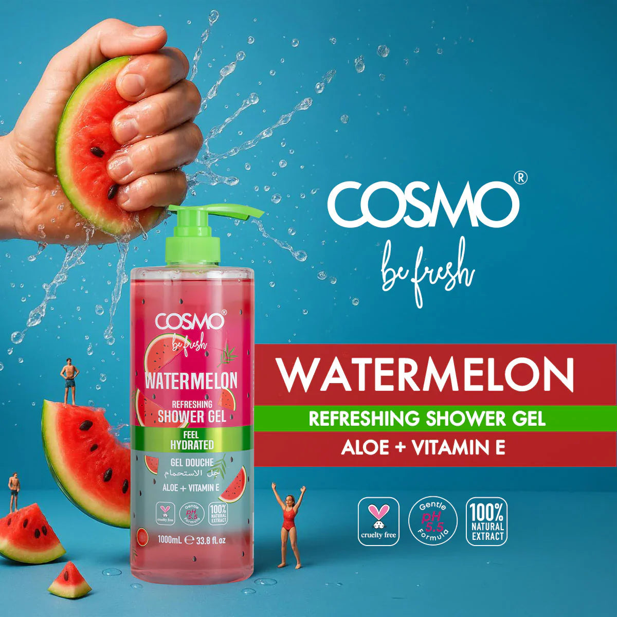 Watermelon Shower Gel – Gel de ducha hidratante refrescante 1000ml ...